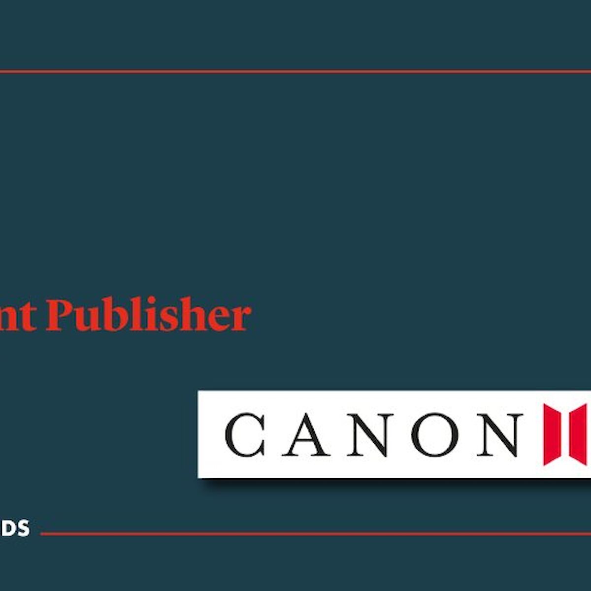 Canongate: Independent Publisher of the Year 2021!